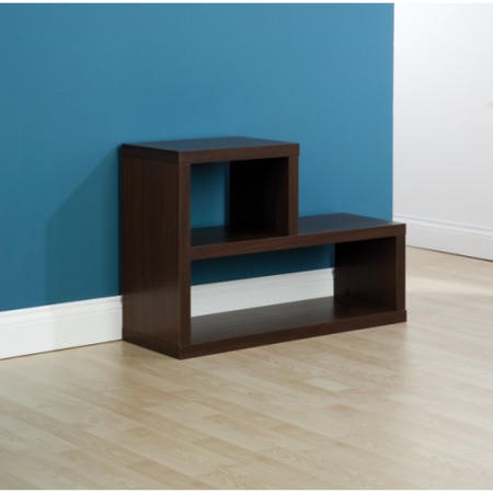 Mountrose Chicago L Shaped Side Table in Walnut - Furniture123