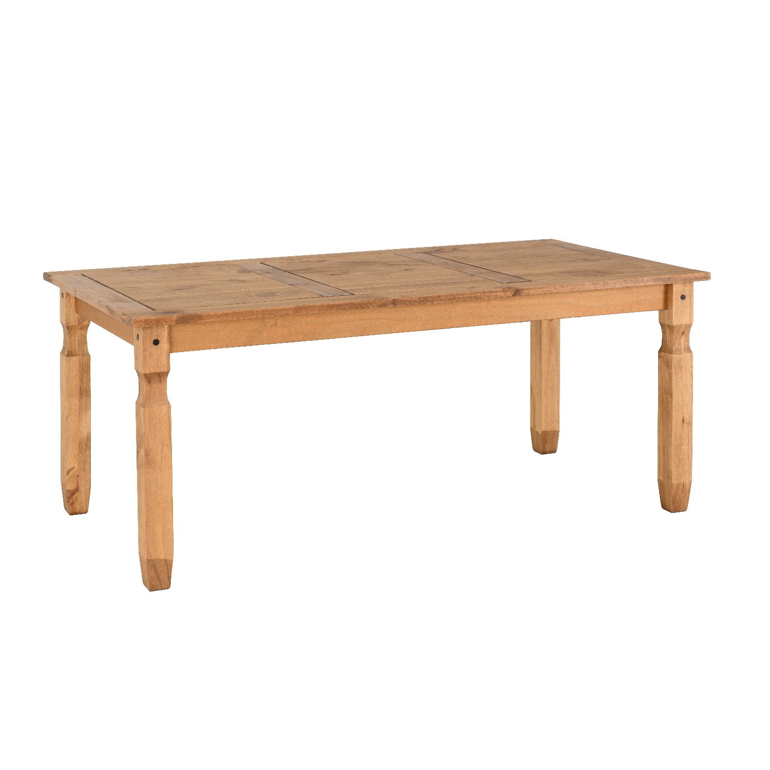 Solid Pine Dining Table - Seats 6 - Corona - Furniture123