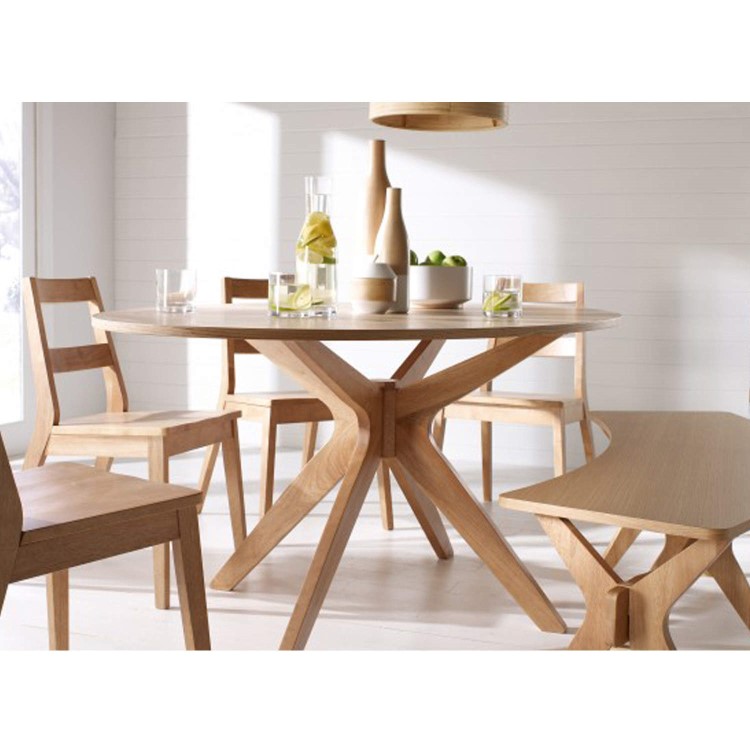 LPD Malmo White Oak Dining Table - Furniture123