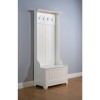 Mountrose Colonial Hallway Bench in White - Furniture123