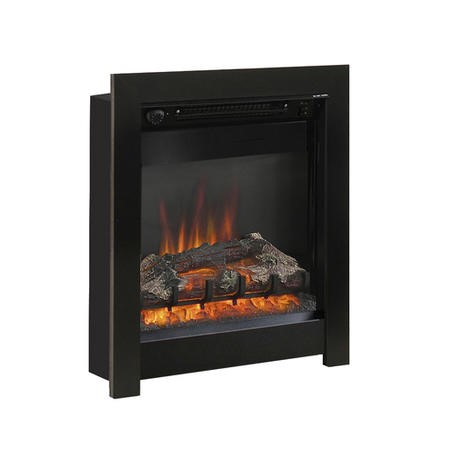 Be Modern 16" Black Inset Electric Fire - Athena - Furniture123