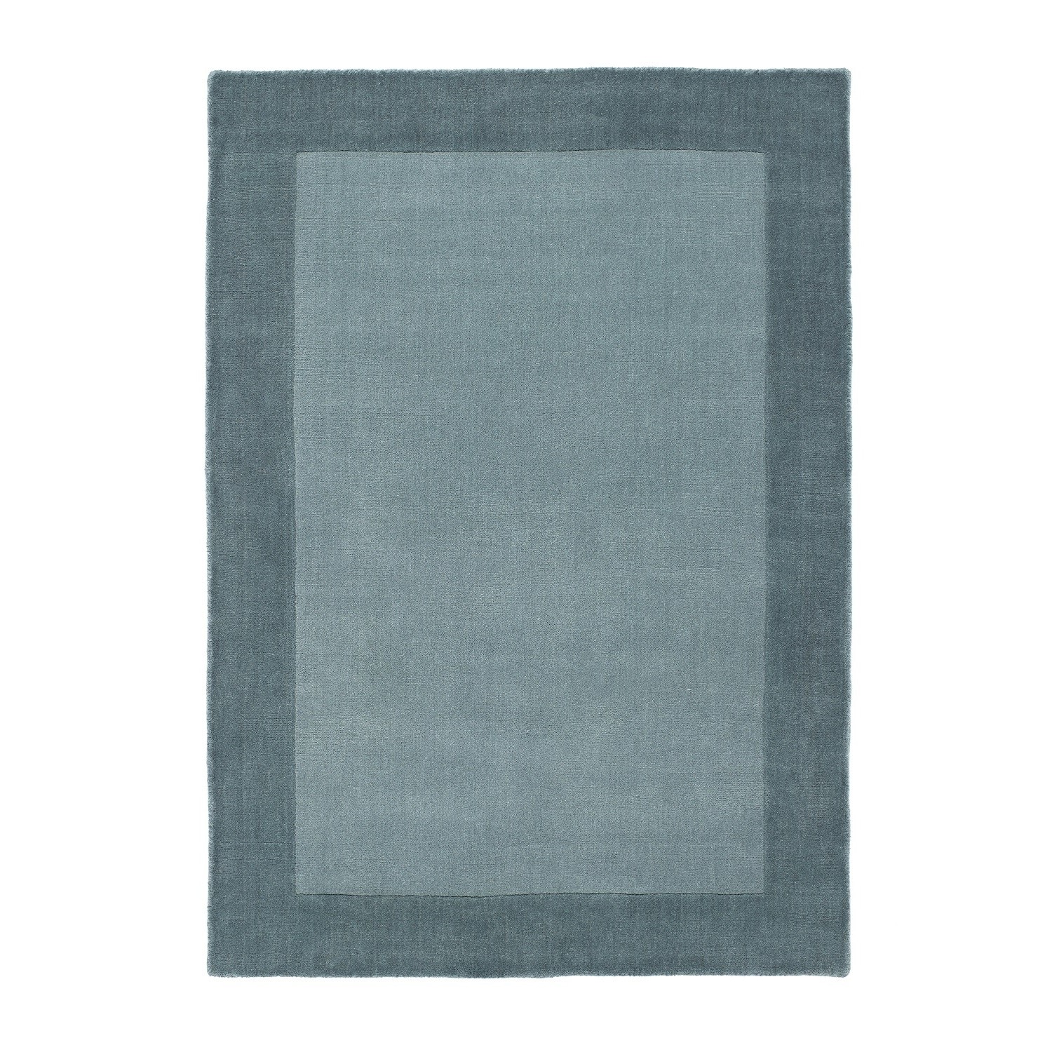 Ripley Duck Egg Blue Border Rug 120x170cm - Furniture123