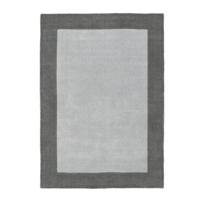 Ripley Grey Border Rug 120x170cm - Furniture123