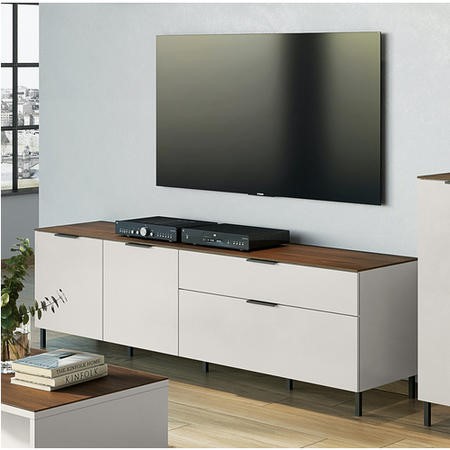 Cream TV Unit with Storage Cupboards - TV's up to 70" - California ...