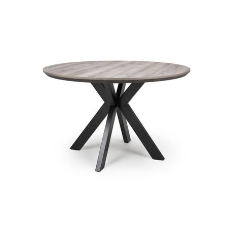 Round Grey Wood Dining Table - Seats 6 - Liberty - Furniture123