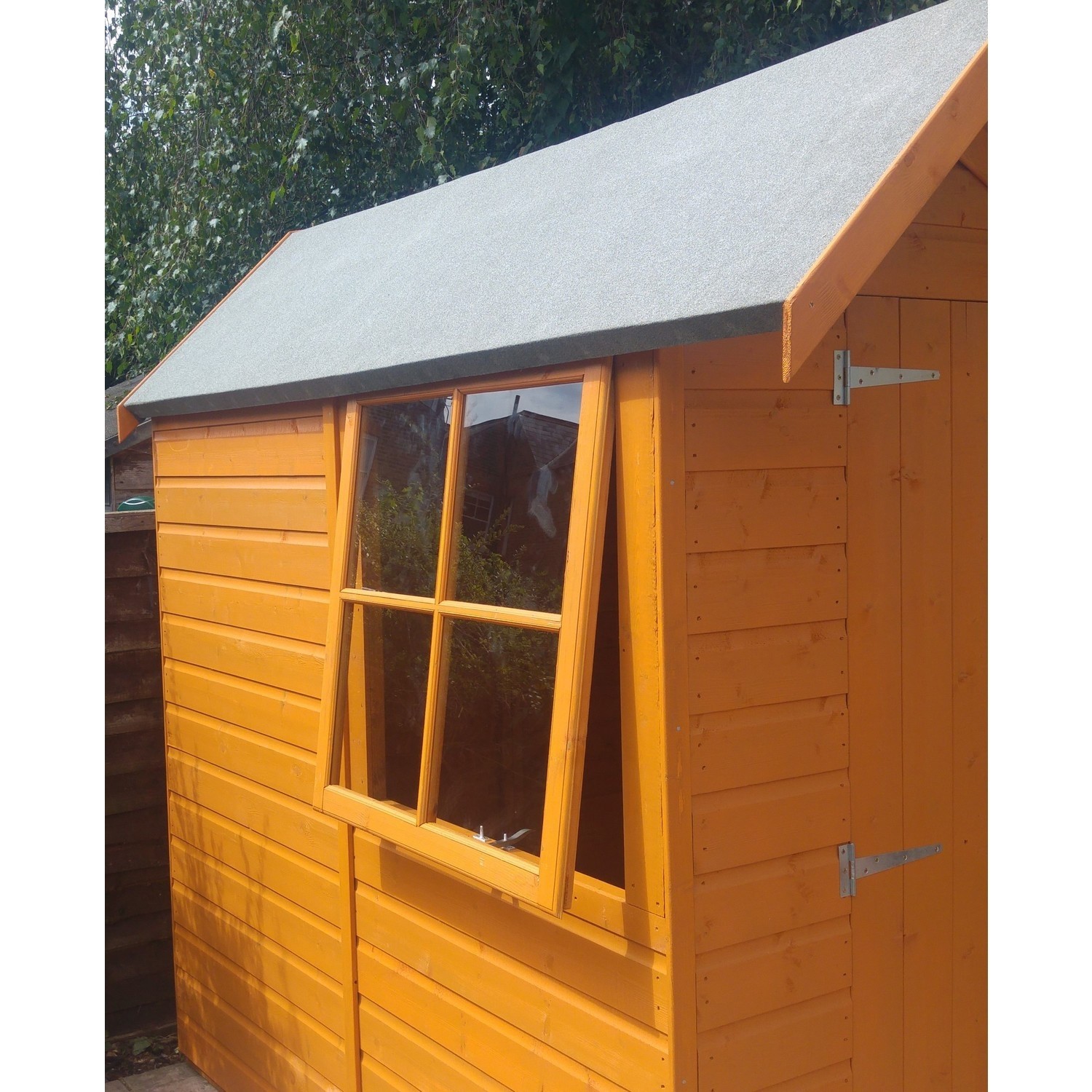 Shire Dutch Barn Shed with Double Doors 7 x 7ft - Furniture123