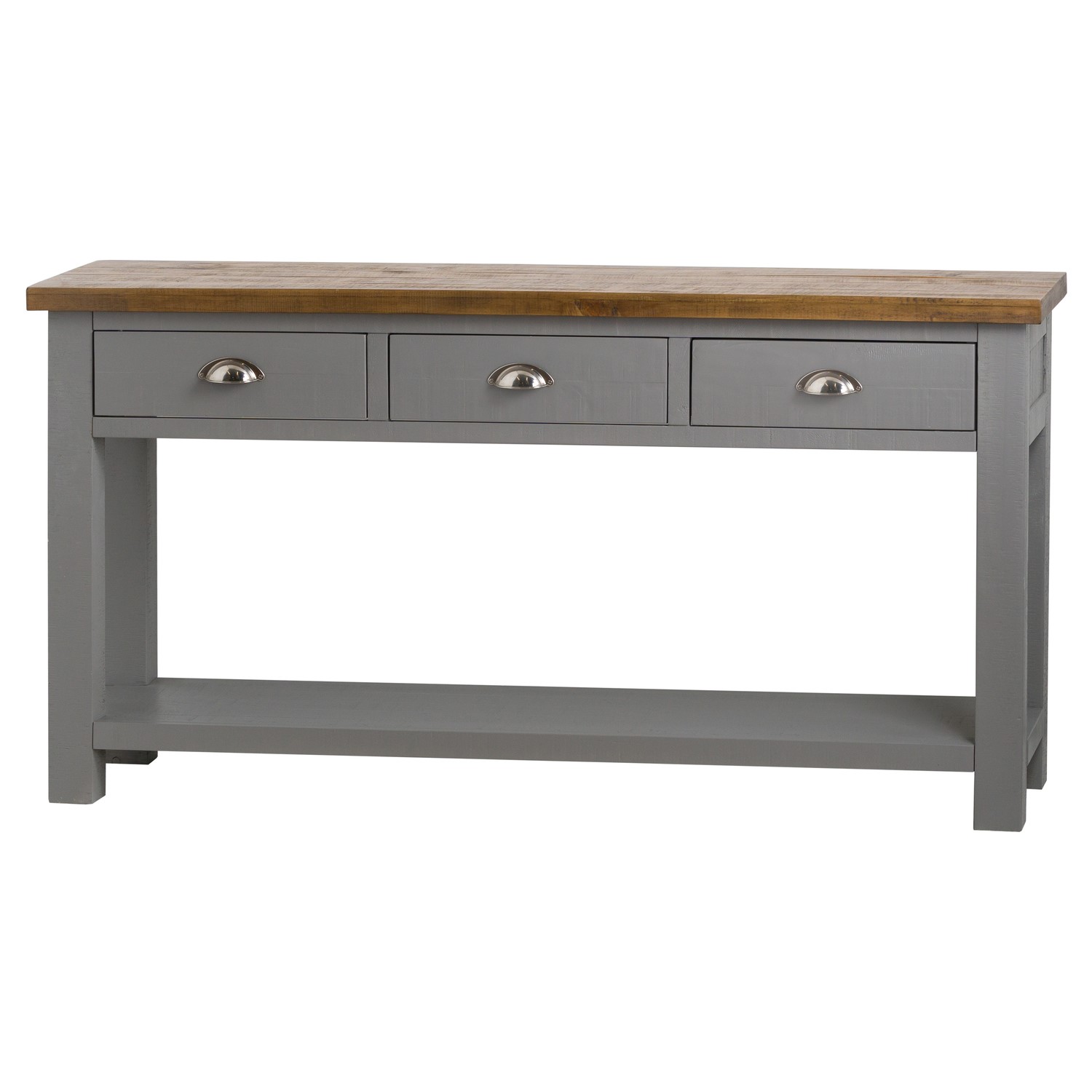 Grey & Pine Console Table - Hill Interiors - Furniture123