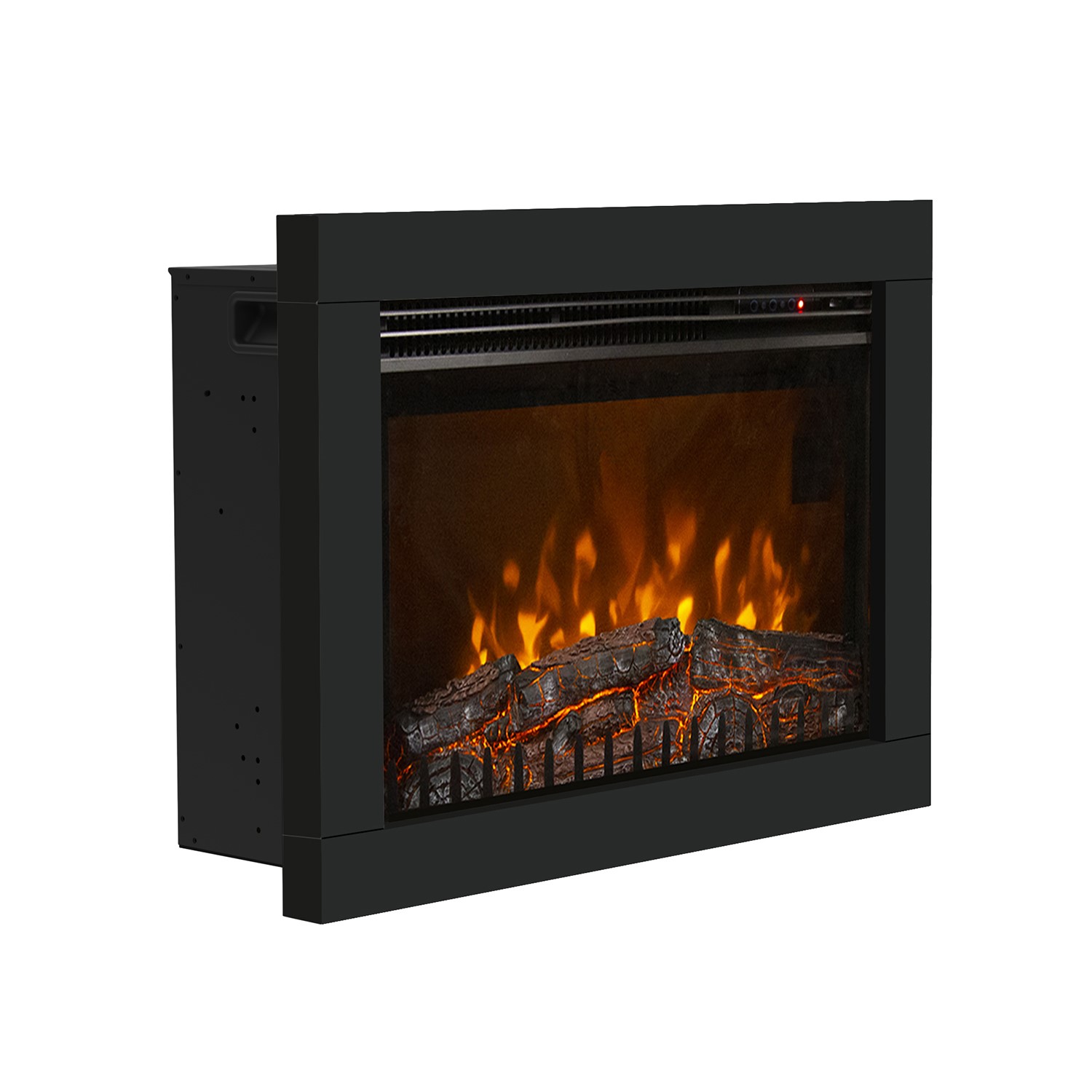 Black Square Wall Mounted Inset Electric Fire - Be Modern Adali ...