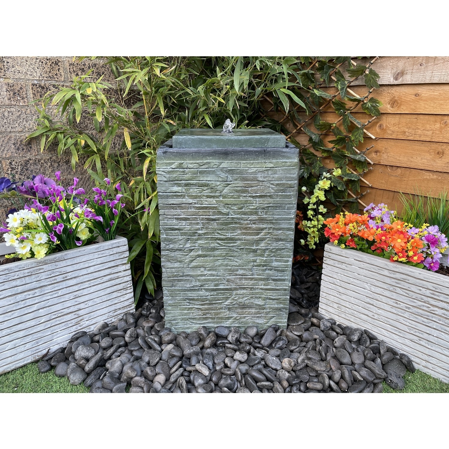 Resin Cube Water Feature - Tranquillity - Furniture123