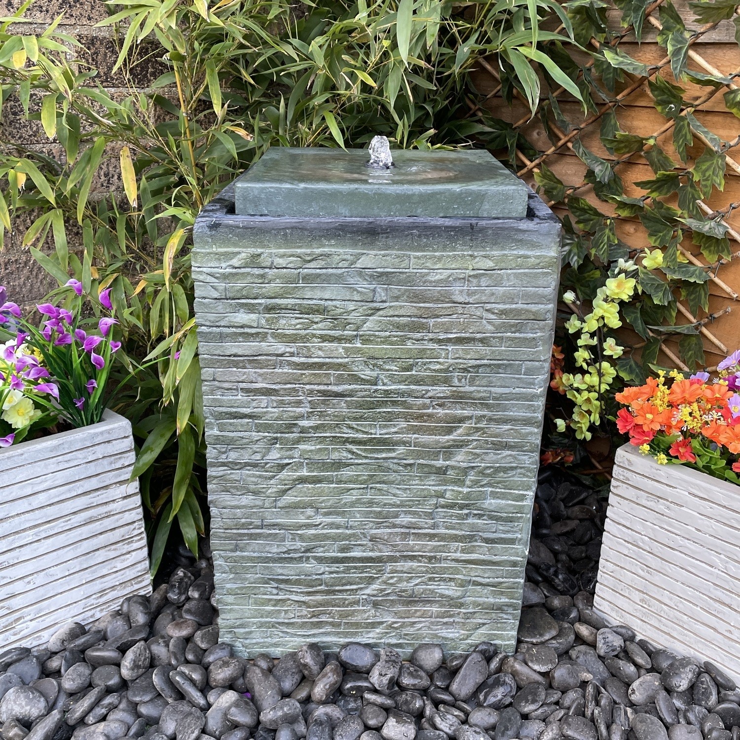 Resin Cube Water Feature - Tranquillity - Furniture123
