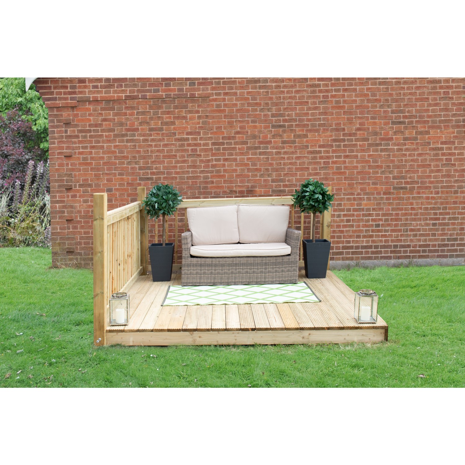 Forest Garden Patio Decking Kit 2.4 x 2.4m - Furniture123