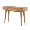 Oak Console Table with 2 Drawers - Jenson - Furniture123