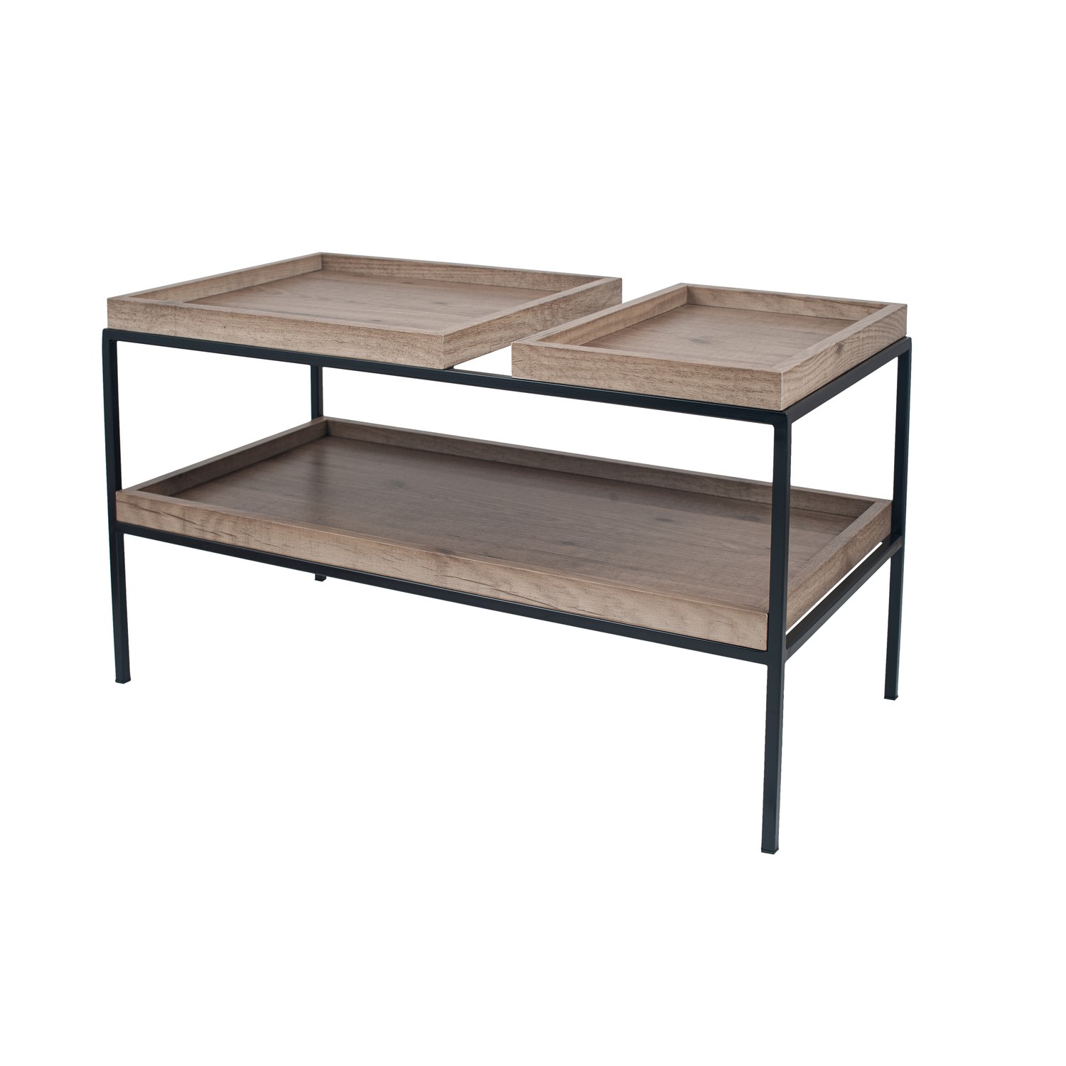 Small Rectangular Brown Wood Effect Coffee Table - Gallery - Pacific ...