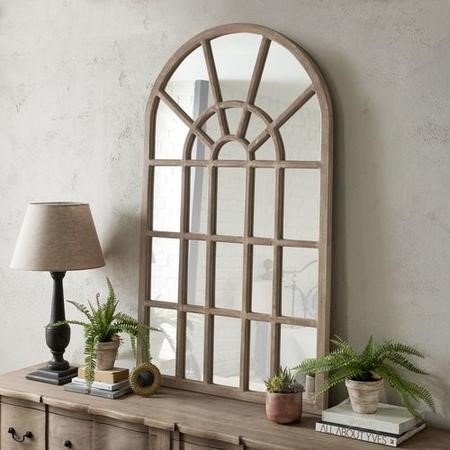 Arched Paned Wall Mirror - Copgrove - Furniture123
