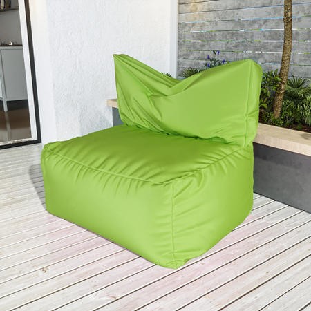 Green Outdoor Water Resistant Bean Bag Chair - Como - Furniture123