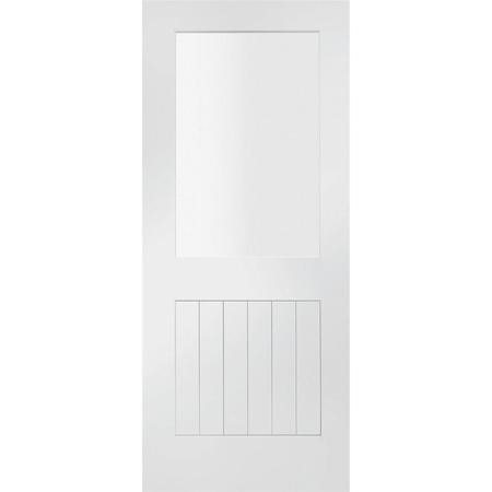 Internal White Primed Half-Glazed Cottage FD30 Fire Door with Clear ...