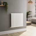 Sorrento White Horizontal Oval Designer Radiator 600x1593mm Single ...