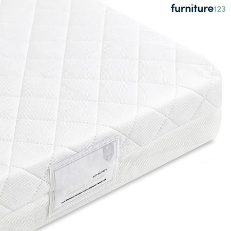 Coil Spring Cot Bed Mattress with Removable Hypoallergenic Cover ...