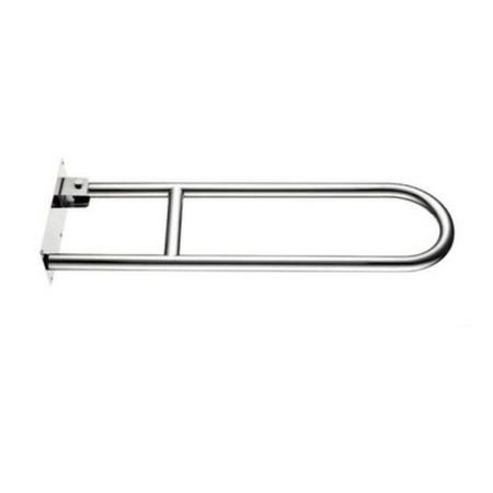 Stainless Steel Hinged Chrome Grab Rail 748mm - Furniture123