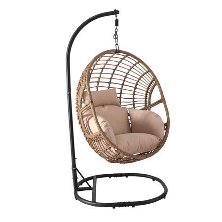 Wicker Garden Egg Swing Chair - Como - Furniture123