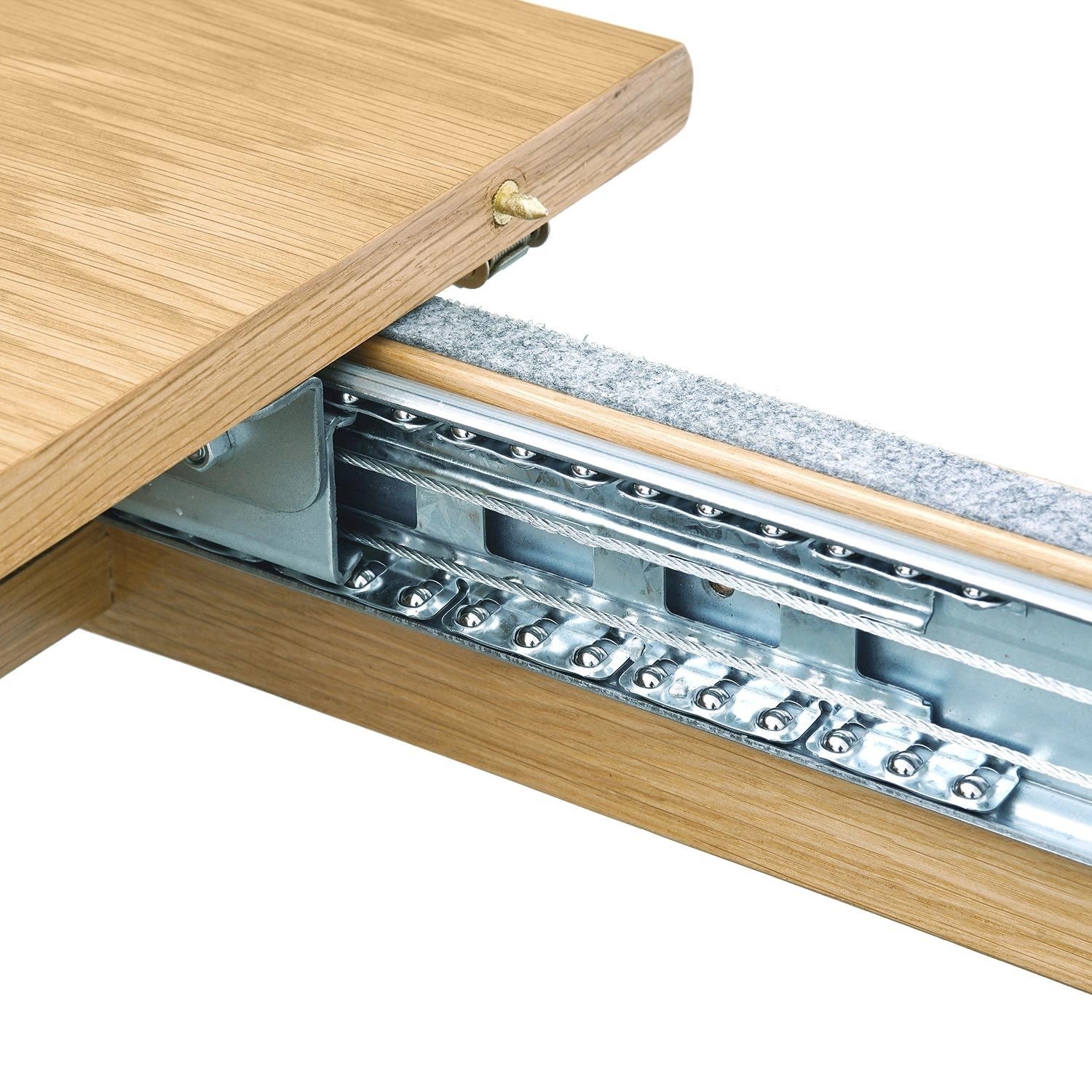 Large Oak Extendable Dining Table - Seats 4 - 6 - Leena - Furniture123