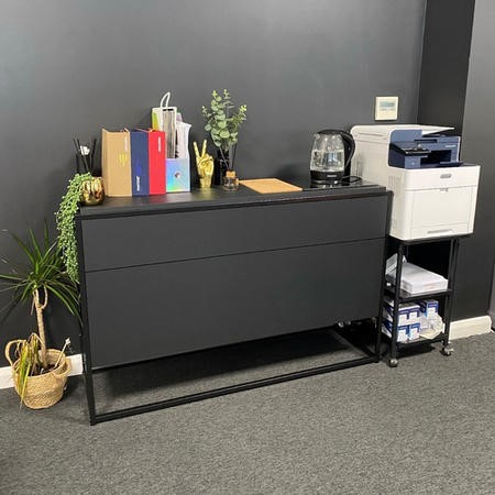 Black office storage store