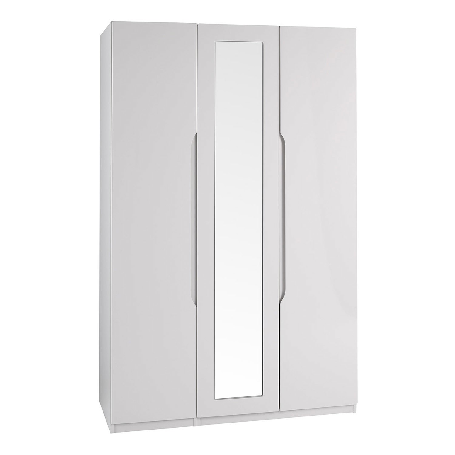 Legato 3 Door Wardrobe in Cashmere High Gloss - Furniture123