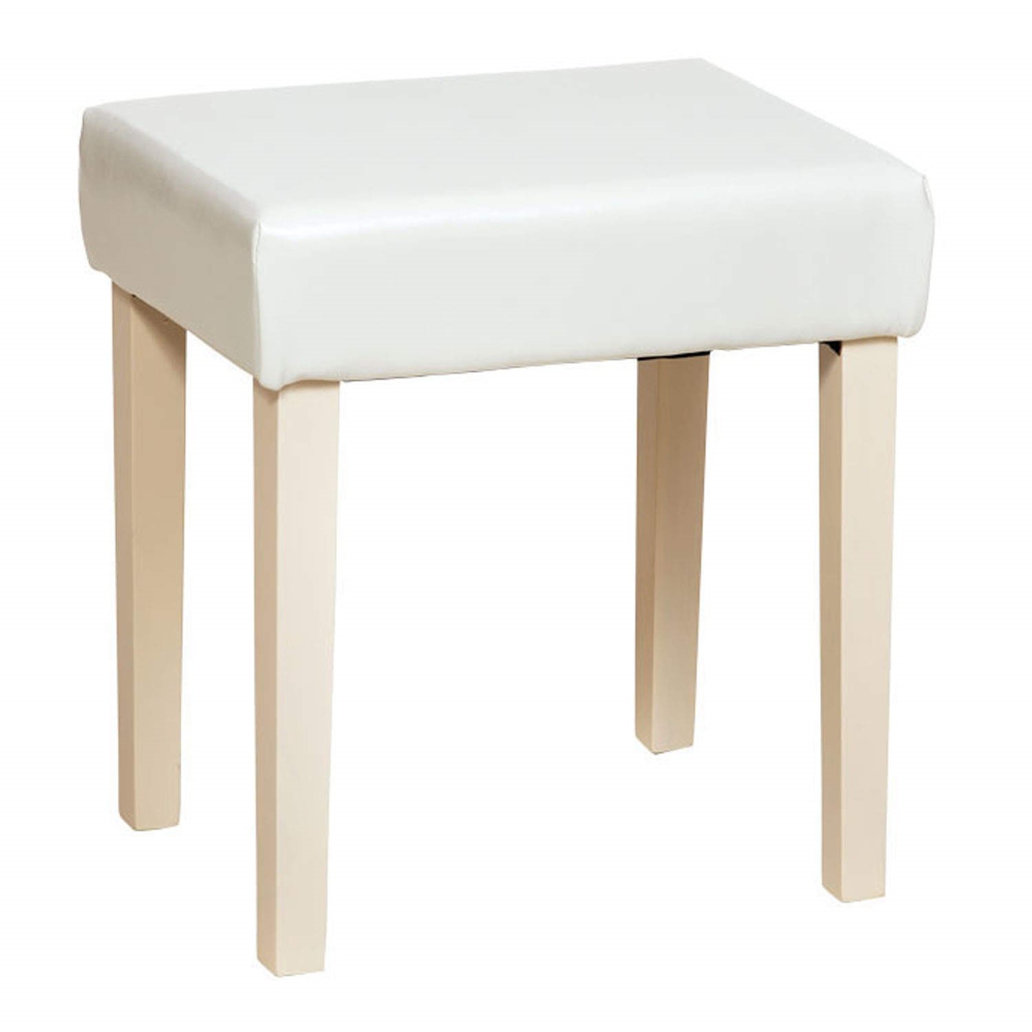 Town Cream Dressing Table Stool - Furniture123