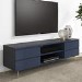 Large Navy TV Unit with Storage - TV's up to 77" - Rochelle - Furniture123