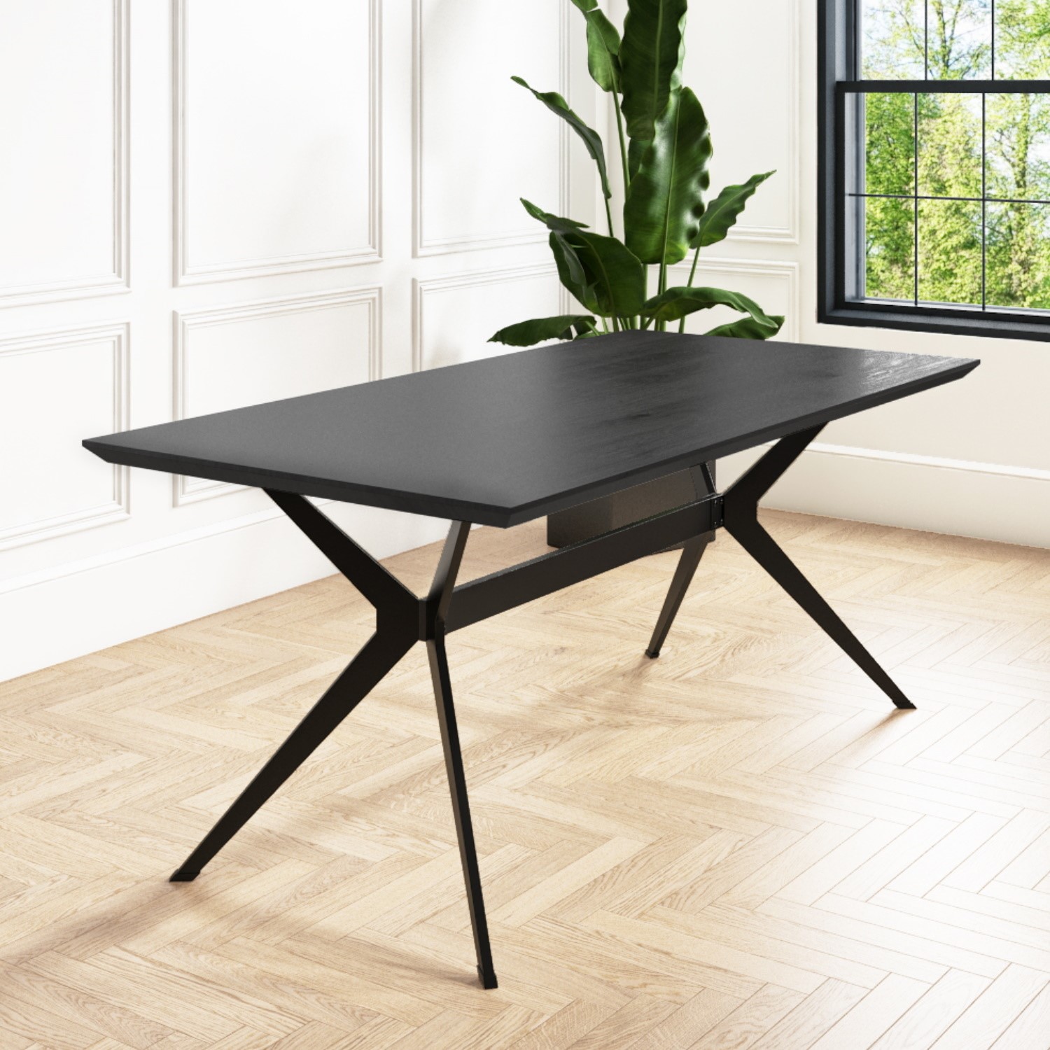 Round black dining table seats 4 | Browse over 500+ stylish products ...