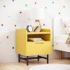Kids Yellow Bedside Table with Drawer - Rueben - Furniture123