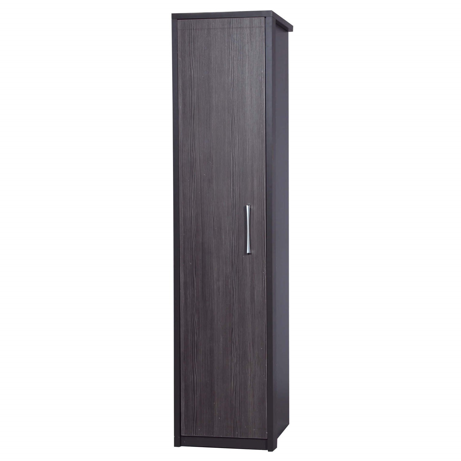 Avola Premium Single Wardrobe in Grey - Furniture123