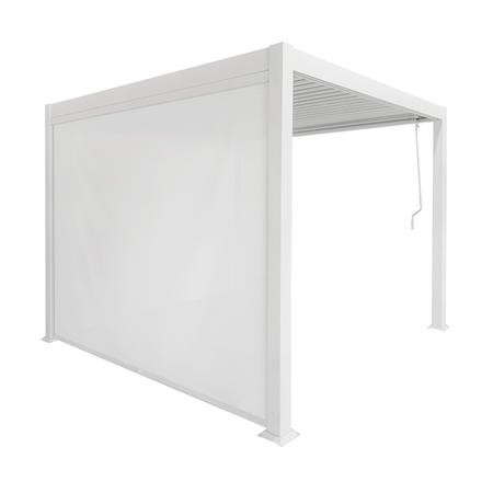 White 3m Texteline Side Screen - Furniture123