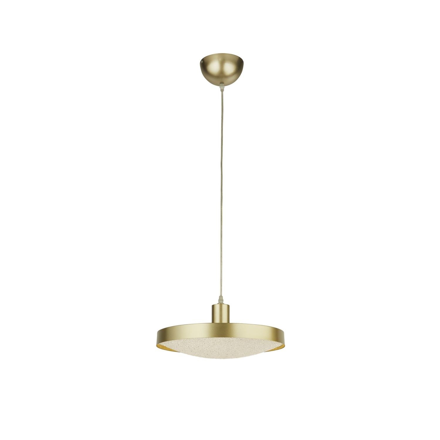 Slim Round Gold Pendant Light - Searchlight - Furniture123