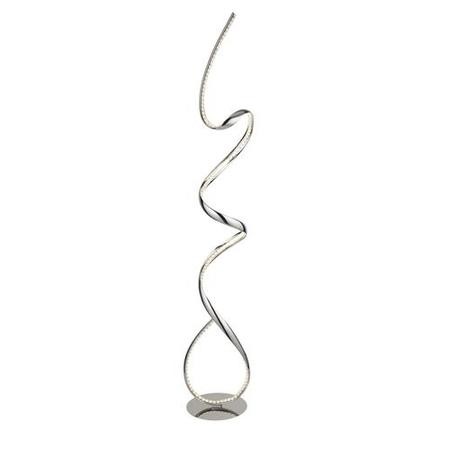 Twirl Chrome LED Floor Lamp - Searchlight - Furniture123