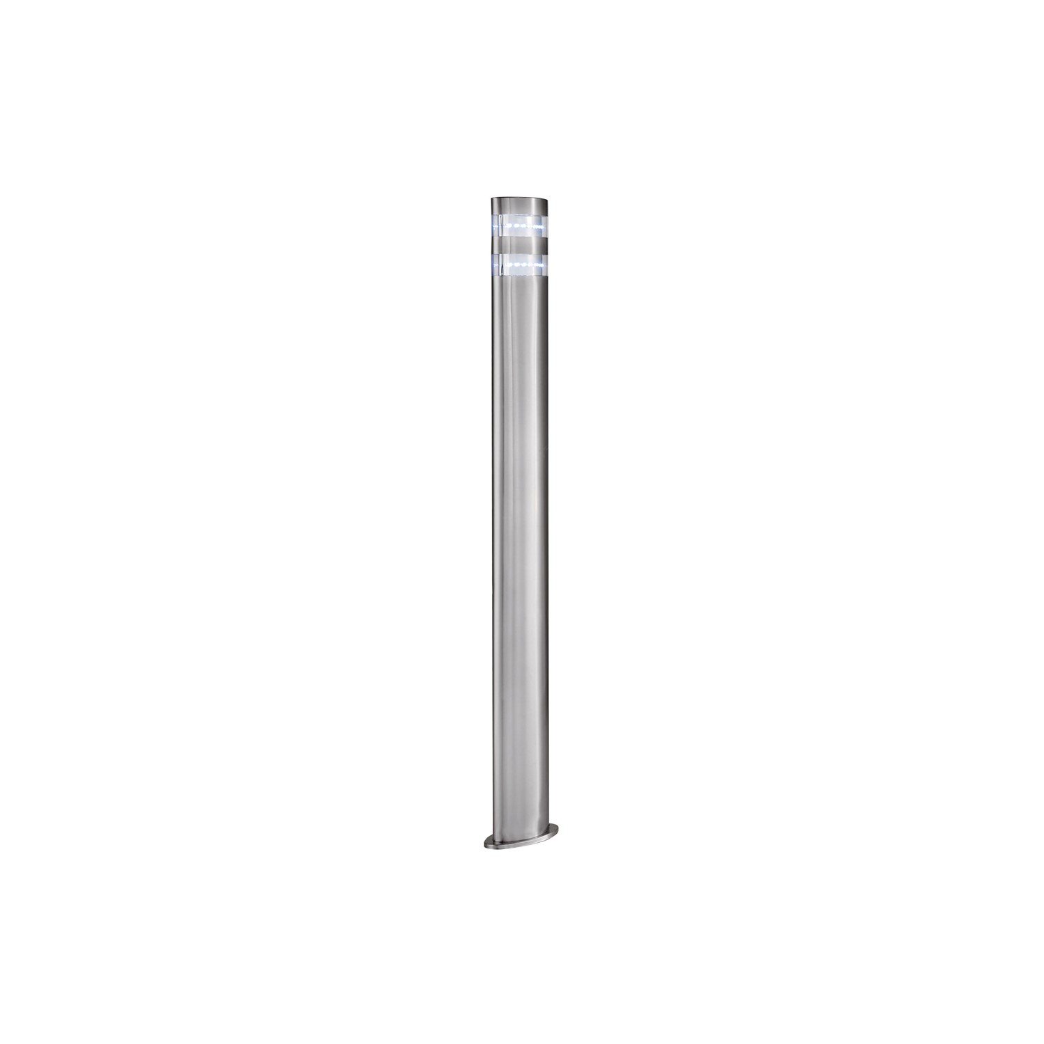 90cm Satin Silver LED Outdoor Post - Searchlight India - Furniture123