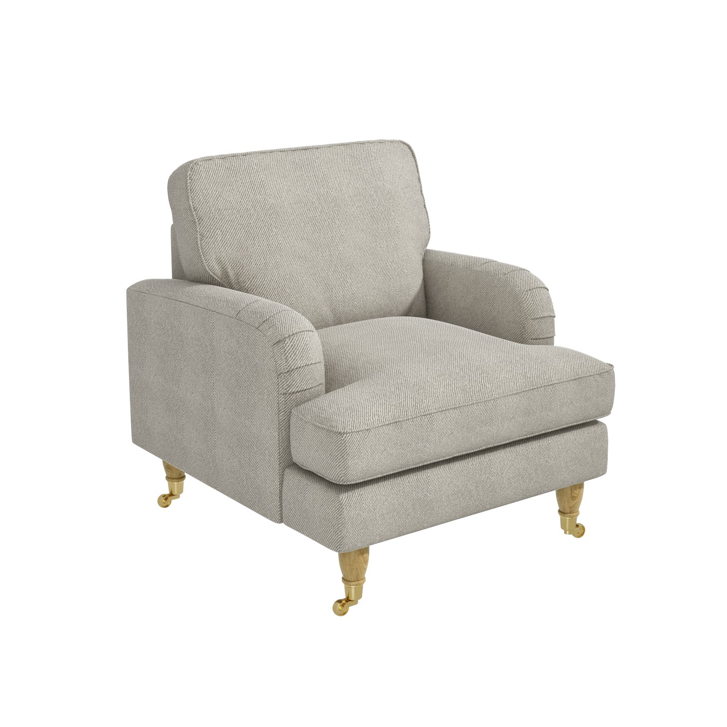GRADE A1 - Beige Woven Armchair - Payton - Furniture123