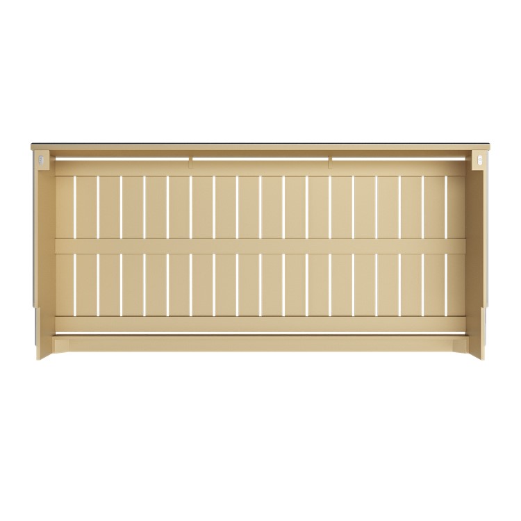 Narrow Mirrored Radiator Cover with Gold Detail - 152cm - Sophia ...