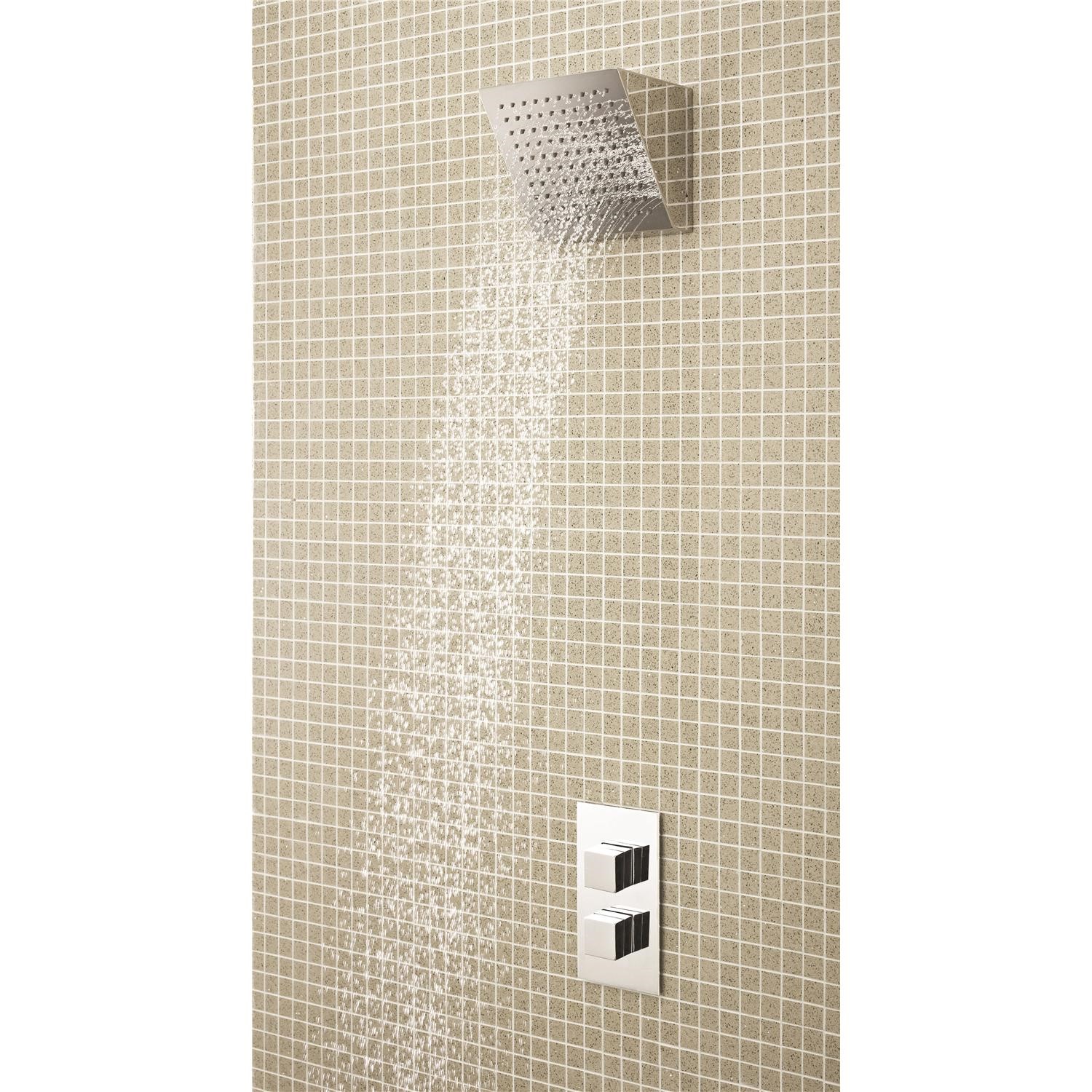 Cube Twin Thermostatic Shower Valve - Furniture123