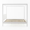 Double Four Poster Bed Frame in White - Victoria - Furniture123