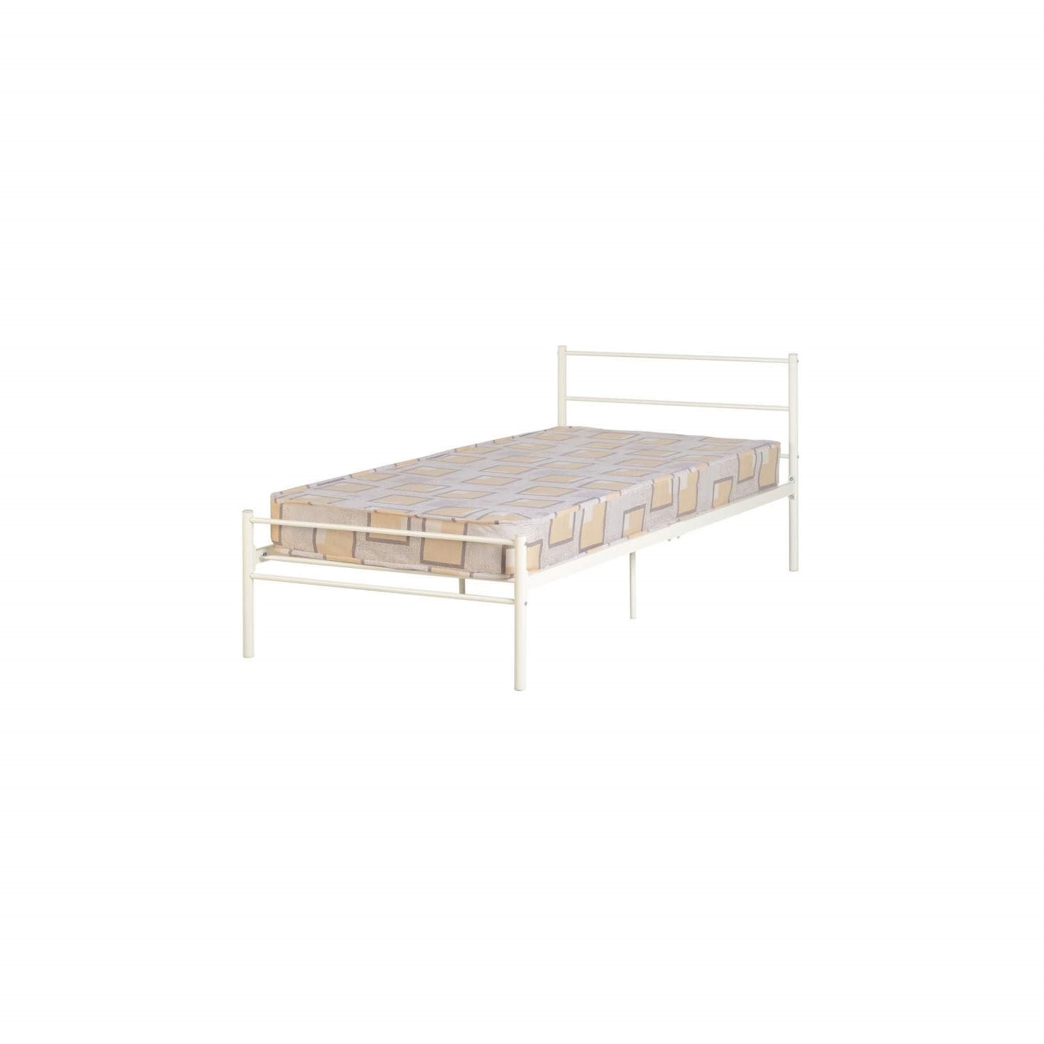 Seconique Devon Single Bed in White - Furniture123