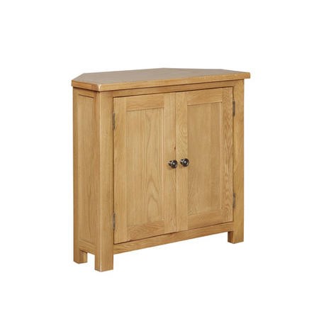 Small Corner Sideboard in Solid Oak - Windsor - Furniture123