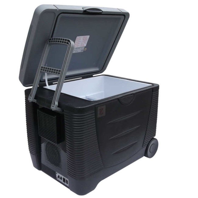 electriQ 45L Large Electric Plug In Portable Cool Box in Black with ...