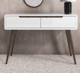 Dansk Scandi Oak Console Table With Drawers Oak Furniture, 47% OFF